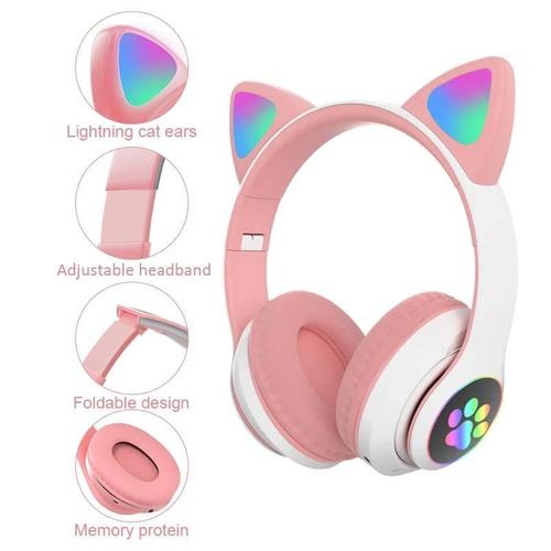 Jual Headset Bluetooth Wireless Handphone Kucing Bluetooth Cat PC ...