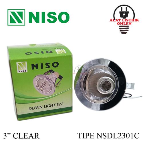 Jual Downlight 3 Inch 2301 NISO CHROME / WHITE - CHROME - Kab ...