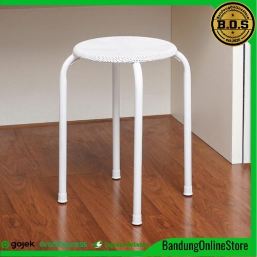 Jual Kursi Baso Soleil Metal Stool Bangku Bakso Besi Bulat Serbaguna ...