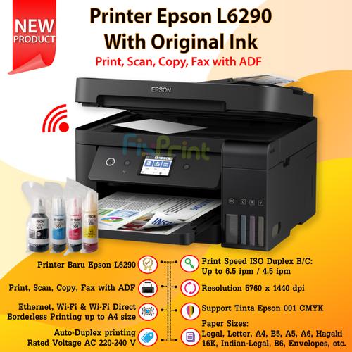Jual Printer Epson EcoTank L6290 A4 Wi-Fi Duplex All-In-One Ink Tank ...