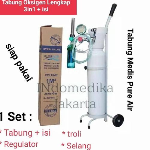Jual Tabung Oxygen Lengkap 1m3 siap pakai - Tabung oksigen Set 1m3 ... Jual Tabung Oxygen Lengkap 1m3 siap pakai - Tabung oksigen Set 1m3 ...