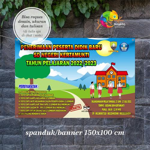 Jual Spanduk Banner PPDB, Penerimaan Siswa Baru Custom - Kab. Bandung ...