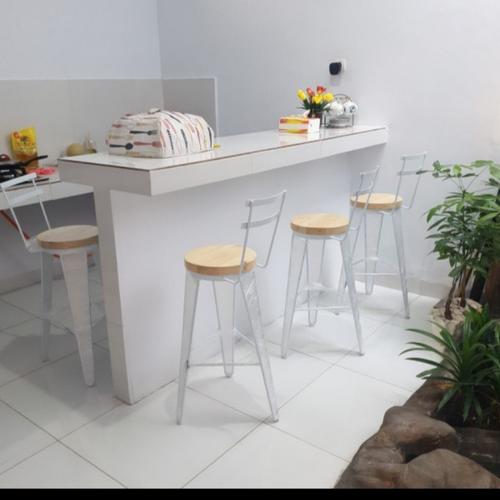 Jual kursi cafe stool bar - Putih - Kota Bandung - nay woodist | Tokopedia
