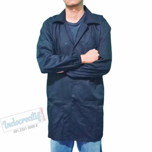 Jual Jas Lab Laboratorium Hitam Lengan Panjang Bukan Pendek Kimia ...