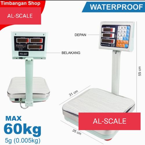 Jual Timbangan Digital PANDA SCALE 60kg x 5grm Timbangan Laundry Buah ...