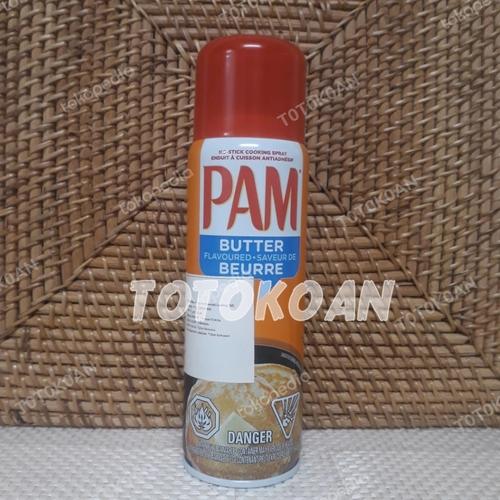 Jual PAM BUTTER FLAVOURED COOKING OIL SPRAY | MINYAK NABATI 141 ML ...