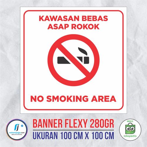 Jual Banner Dilarang Merokok 1X1 M| Flexy 280 GR - desain 1 - Kab ...