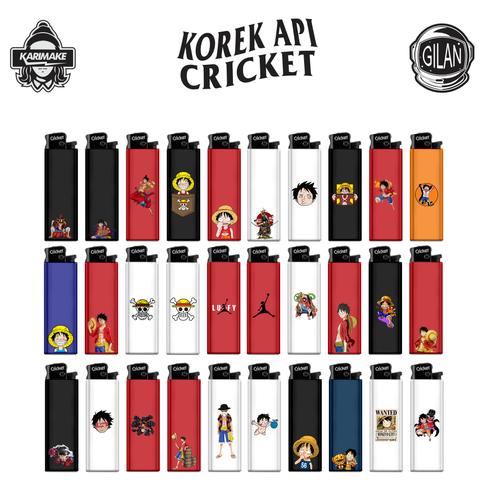 Jual Korek Api Custom CRICKET Mancis ONE PIECE MONKEY D. LUFFY ...