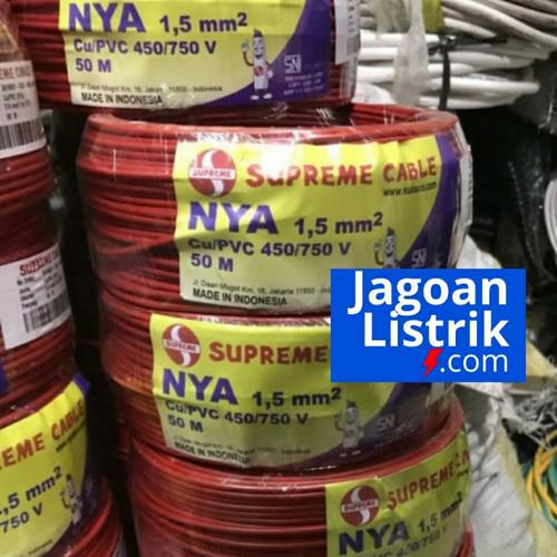 Jual Kabel NYA 1.5 mm Supreme NYA 1,5 mm 1 Roll 50 meter Supreme - Biru - Kota Surabaya - Jagoan ...