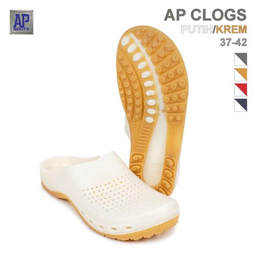 Jual AP Boots AP CLOGS Putih Krem - Sepatu Slip On PVC - 41 - Jakarta ...