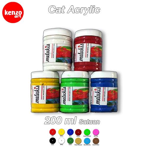 Jual Cat Acrylic Akrilik 200ml 12 Warna Satuan - Green - Kota Bandung ...