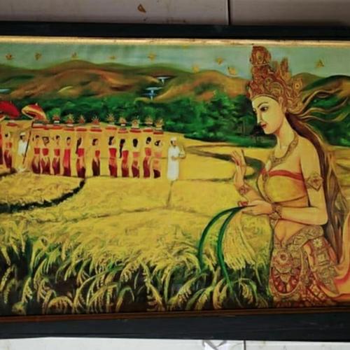 Jual lukisan cetak Dewi padi kemakmuran plus bingkai ukuran 65×45 - Kab. Cilacap - YuncuingART ...