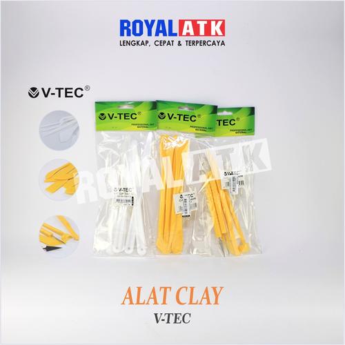 Jual Butsir / Alat Ukir Clay Knife Plastic Set Modelling Pottery Tool V ...