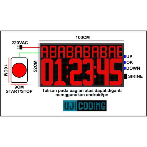 Jual Display Timer Stopwatch Counter Down 3x3 Panel P10 Balap - Kab ...