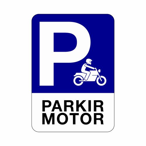 Jual RAMBU SIGN PARKIR MOTOR UKURAN 35X50CM - Kab. Bandung Barat ...