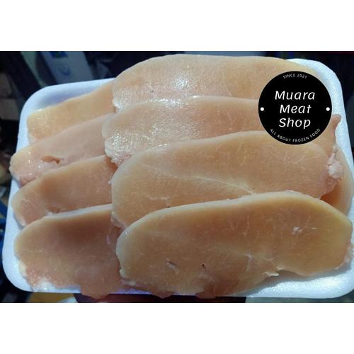 Promo Chicken Slice / Ayam Slice Tipis 500gram Untuk Suki/Grill/Katsu ...