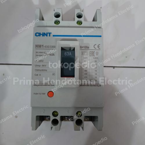 Jual MCCB CHINT 63A/3P NM1-63S/3300 | Breaker 63A 3 Pole CHINT - Kota Medan - Prima Hendotama ...
