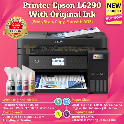 Jual Epson EcoTank L6290 A4 Wi-Fi Duplex All-in-One Ink Tank Printer ...