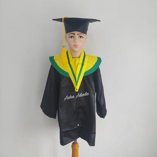 Jual BAJU SERAGAM TOGA WISUDA ANAK TK, PAUD WARNA KUNING HIJAU ORIGINAL ...