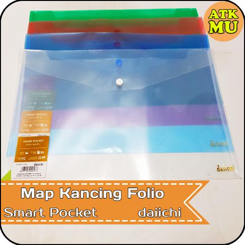 Jual Map Kancing Plastik Smart Pocket Folio daiichi - Biru - Kota Bekasi - ATK MU | Tokopedia