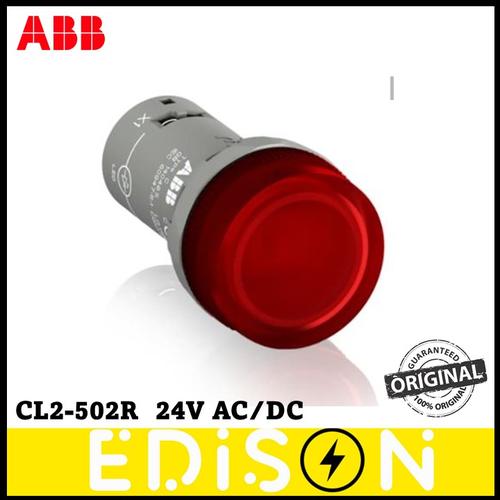 Jual ABB 22mmLampu Pilot Lamp Merah Red 24V AC/DC CL2-502R ...