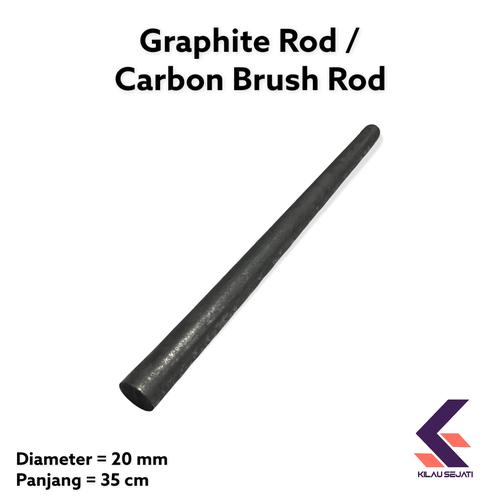 Jual Carbon Brush Rod Graphite Electrode Rod Diameter 20 mm Panjang 35 ...