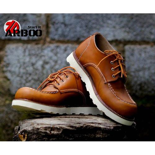 Jual SEPATU ARBOO TERBARU BOOTS PRIA MODEL REDWING PENDEK KULIT SAPI ...