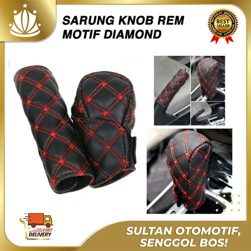 Jual Sarung Cover REM TANGAN GIGI Knob Perseneling DIAMOND FULL Benang ...