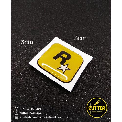 Jual emblem sticker resin ROCKSTAR GAME logo - Jakarta Barat - CUTTER ...