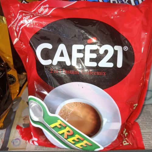 Jual Cafe 21 /Cafe21 Coffee instant Mix 2 in 1 TANPA Gula No Sugar ...
