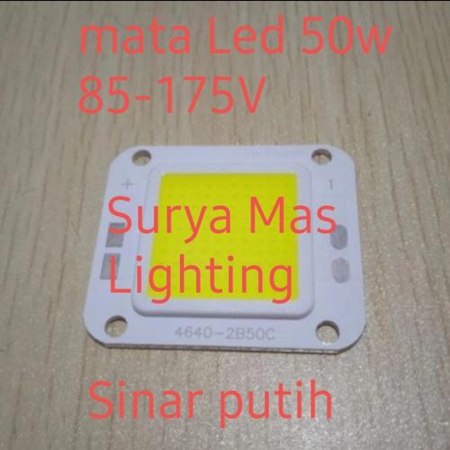 Jual Mata chip Led HPL cob 50w 50 watt 50 w.50 watt putih chip module ...