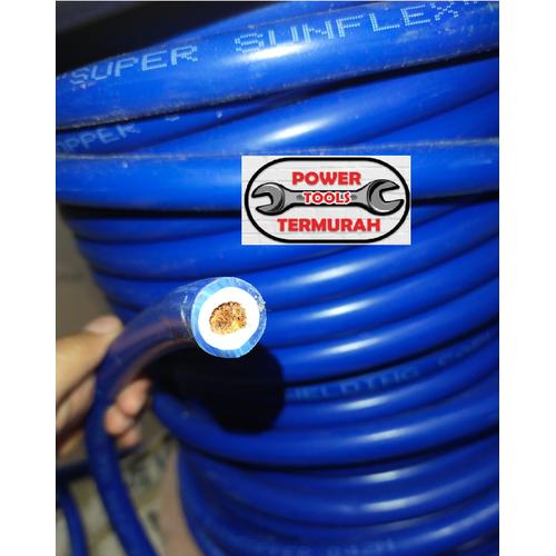 Jual Kabel Las 50mm SUPER SUNFLEX Full Tembaga 50 mm Biru Welding Cable ...