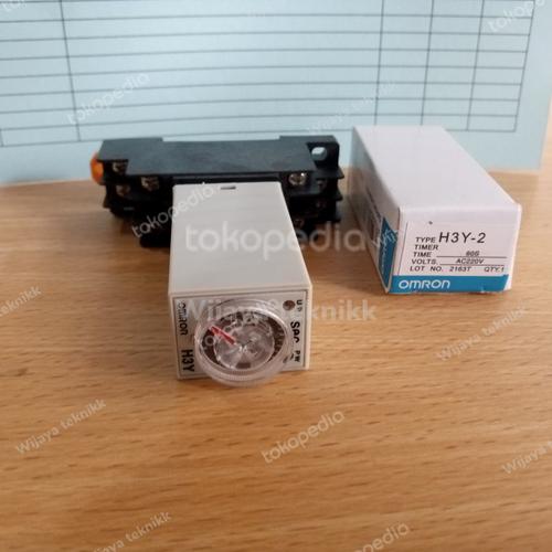 Jual Timer omron H3y-2 Delay time 60s timer 60 detik 220vac timer h3y-2 - Kota Tangerang ...