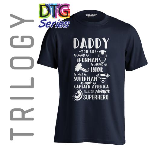 Jual TRILOGY DTG 0599 - SUPERHERO DADDY - Kaos Premium - Family ...