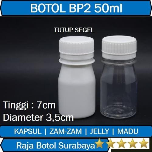 Jual Botol Vitamin 50ml BP2 Tutup Segel Capsule kapsul 50 ml BP 2 ...