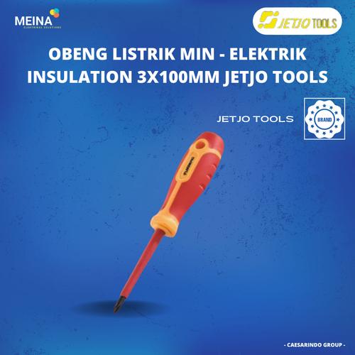 Jual JETJO TOOLS OBENG LISTRIK MIN - ELEKTRIK INSULATION 3X100MM ...