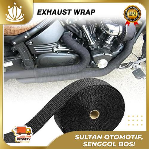 Promo Exhaust Wrap Pelindung Knalpot Wrapping Peredam Panas Motor - 1 ...
