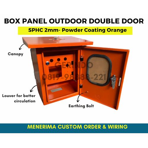 Jual Box Panel Outdoor Double Door Uk. 500x400x250mm SPHC2mm Powder ...