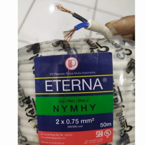 Jual KABEL LISTRIK ETERNA 2X 0.75 SERABUT NYMHYO ( HARGA PER - METER ...