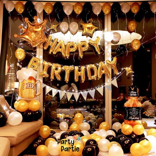Jual [Paket] Happy Birthday Glossy Gold Cheers Theme - Jakarta Timur ...