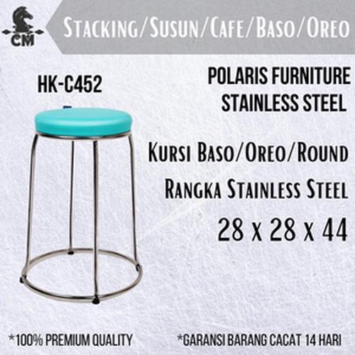 Jual kursi baso oreo cafe susun stacking chair restaurant stainless ...