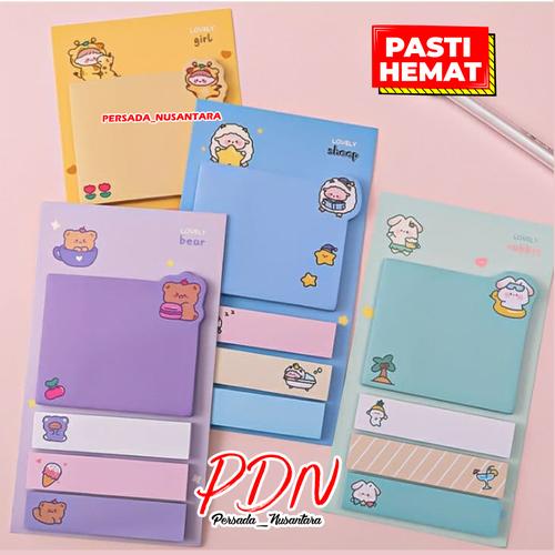 Jual STICKY NOTE NOTES AESTHETIC PEMBATAS BUKU MEMO KERTAS MOTIF LUCU ...