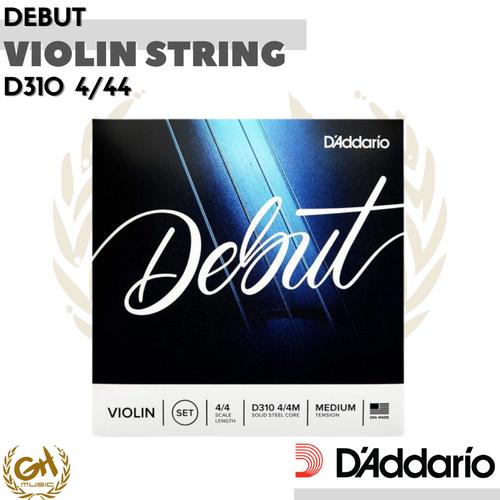 Jual D'ADDARIO DEBUT VIOLIN SET 4/4 MEDiUM TENSION, D310 4/4M, SENAR ...