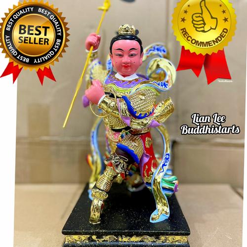 Jual patung dewa li nezha Lie locia naca nacha full kayu 12 inch ...