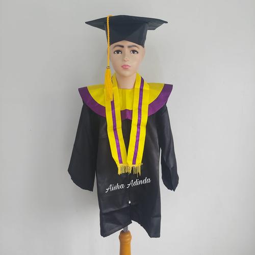 Jual BAJU SERAGAM TOGA WISUDA ANAK TK, PAUD KUNING UNGU ORIGINAL - M ...