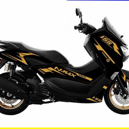 Jual lis bodi cutting stiker nmax new 2021 2022 2023 termurah - silver ...