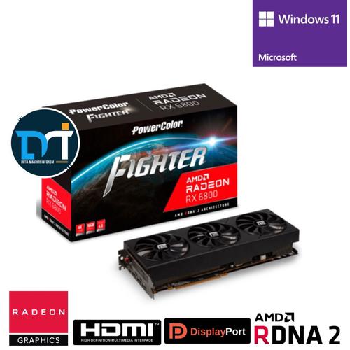 Promo Powercolor Fighter AMD Radeon RX 6800 16GB GDDR6 256Bit - Triple ...