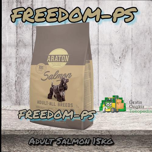 Jual Araton Salmon Adult All Breeds 15kg - Dogfood Araton - 1kg Adult ...