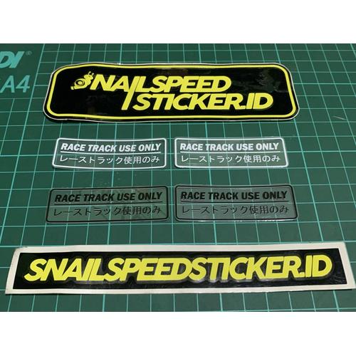 Jual Sticker printing transparan uv Race Track Use Only japan HRC 6x2cm ...