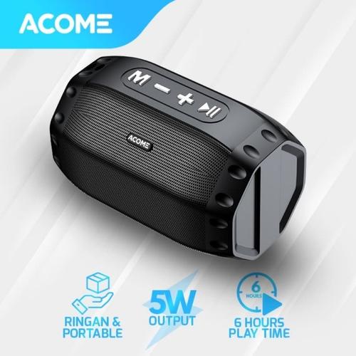 Jual ACOME Speaker Bluetooth 5.0 Hi-Fi Sound TWS 5W Portable A2 - Kota ...